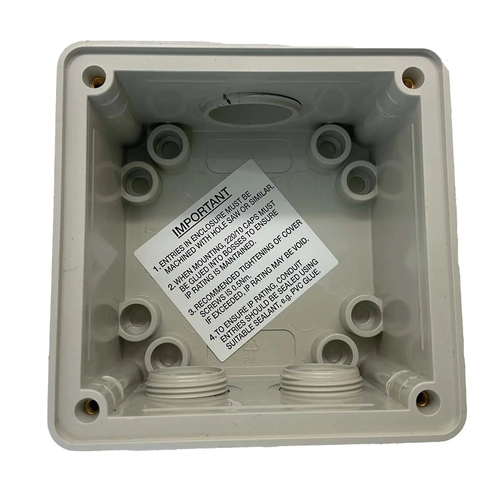 Clipsal Mounting Back Box 56E1 | 1-Gang IP66 Gray Durable Design
