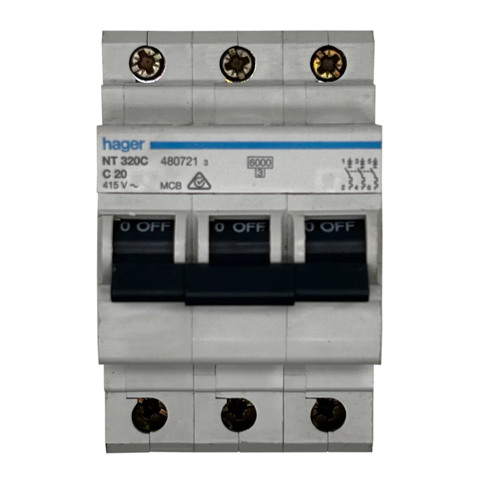 Hager Circuit Breaker 415V 20A NT320C | Ask Us!